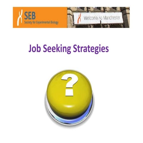 Job seeking strategies for researchers | PPT