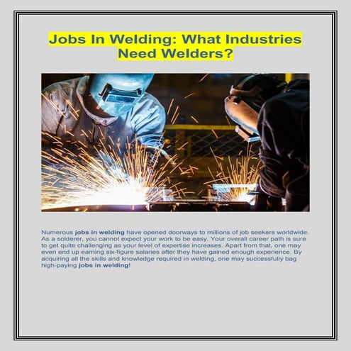 Welding Career Area | PPT