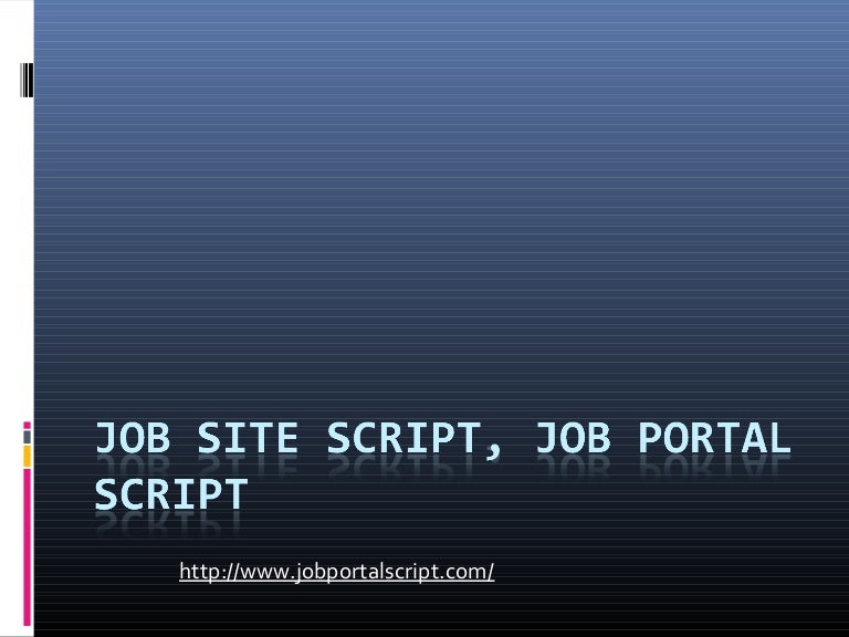 Job Site Script Job Portal Script Php Job Script Readymade Job Scr