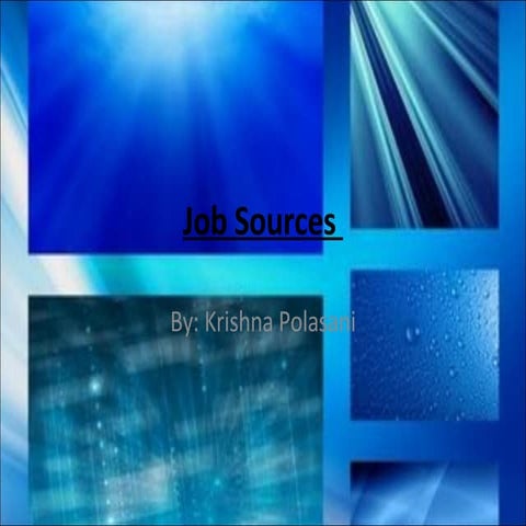 Job Sources | PPT
