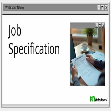 job specification meaning.pptxjob specification | PPTX