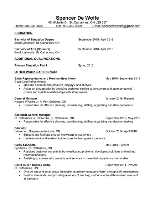 Resume | PDF