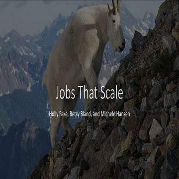 Jobs at Scale: Developing and Analyzing JTBD Surveys | PPTX