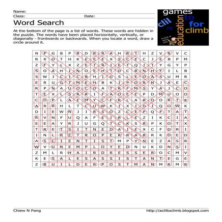 Jobs Word Search (Keys) | PDF