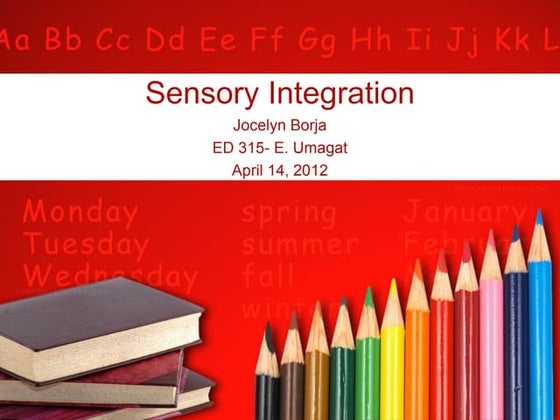 Sensory Integration Therapy | PPT