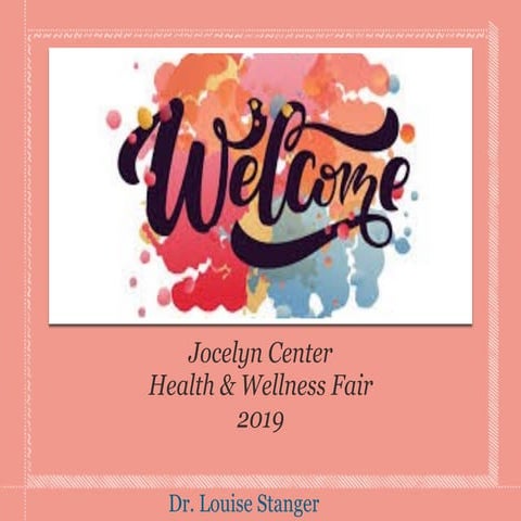 Jocelyn center health and wellness fair | PPT