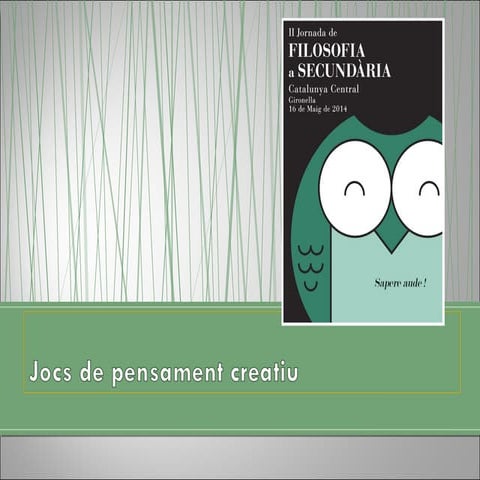 Jocs pensament creatiu | PPT