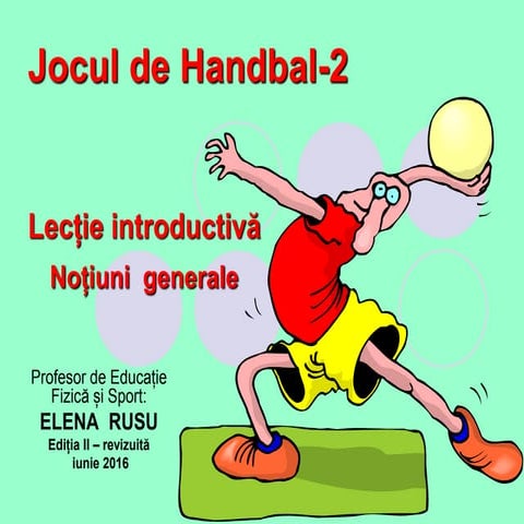 Jocul de handbal pps - rusu elena | PPSX