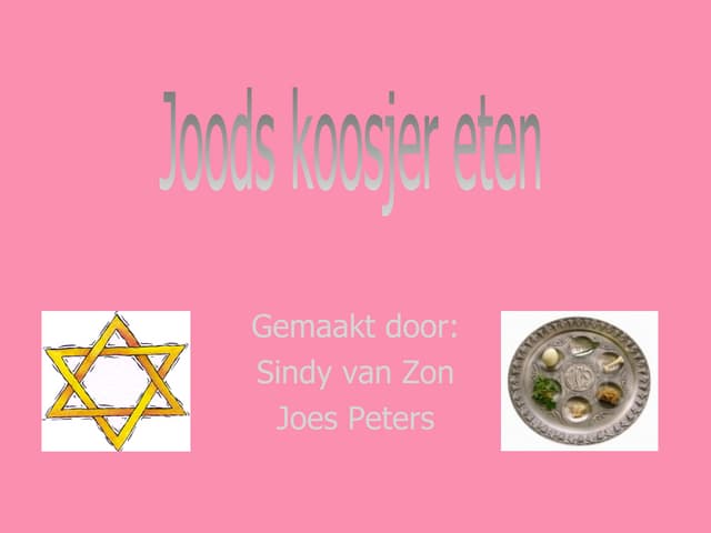 Koosjer Presentatie | PPT