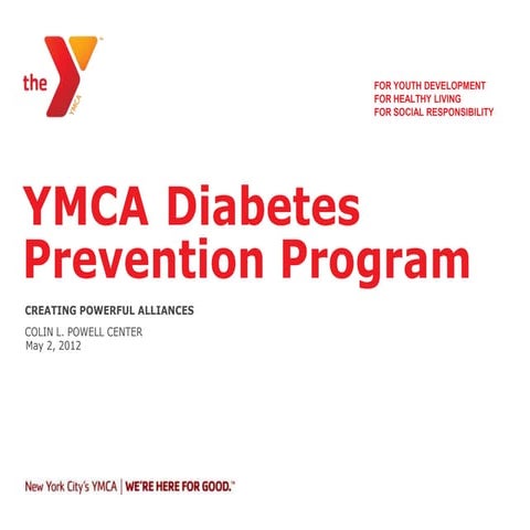 YMCA's Diabetes Prevention Program Fact Sheet | PDF