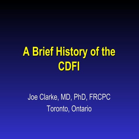 A Brief History of the CDFI | PPT