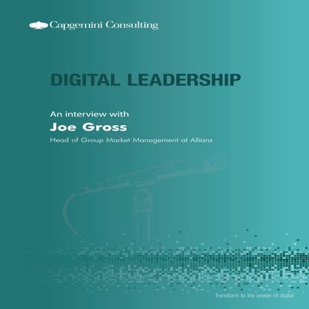 Creating a Digital DNA: An Interview with Joe Gross Head of Group ...