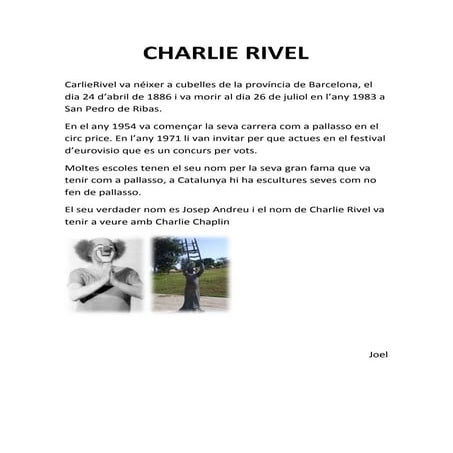 Joel 5è a treball racons catala charlie rivel biografia-joel 5èa | DOCX
