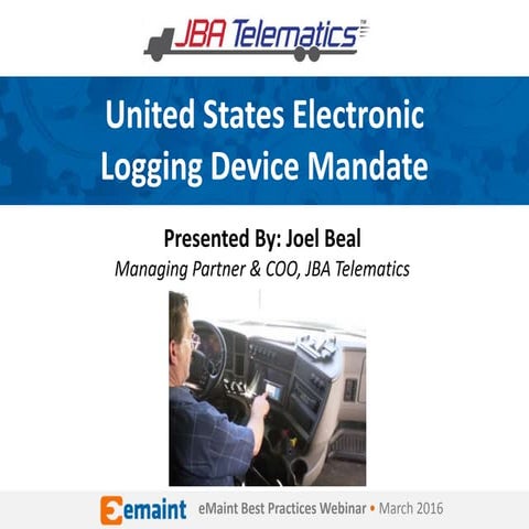 ELDs: An Overview | PPTX
