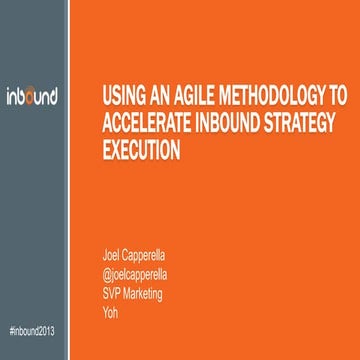 Using an Agile Marketing Methodology | PPT