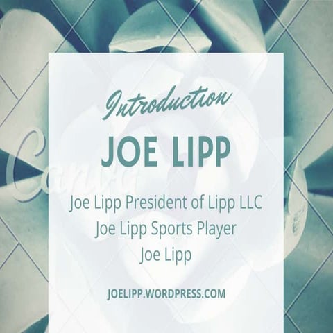 Joe Lipp Sports Player | PPT