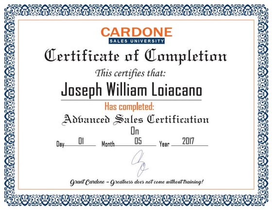 Joe Loiacano High Ticket Closer Certification | PPT