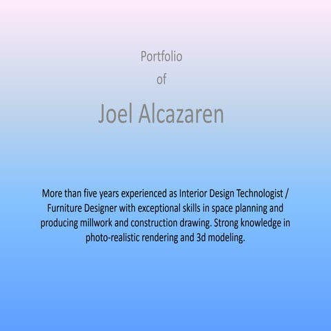 Joel portfolio | PPT