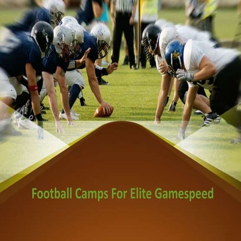 Football Camps For Elite Gamespeed | PPTX