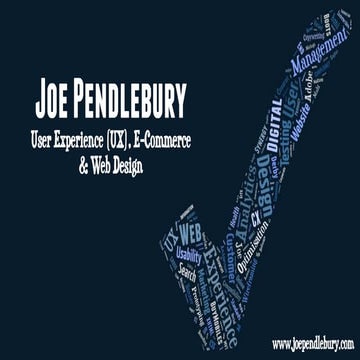 Visual Portfolio of Joe Pendlebury | User Experience, E-Commerce & Web ...