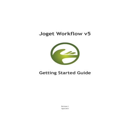 Joget v5 Getting Started Guide | PDF