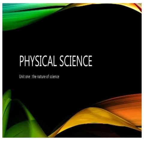 Teaching Of Physical Science | PPTX