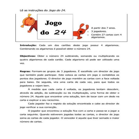 Jogo do 24[1] | PPT