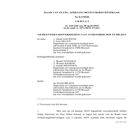 Ordemaatregel politie Antwerpen krijgt vervolg voor Raad van State | PDF