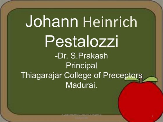 Johann heinrich pestalozzi | PPTX