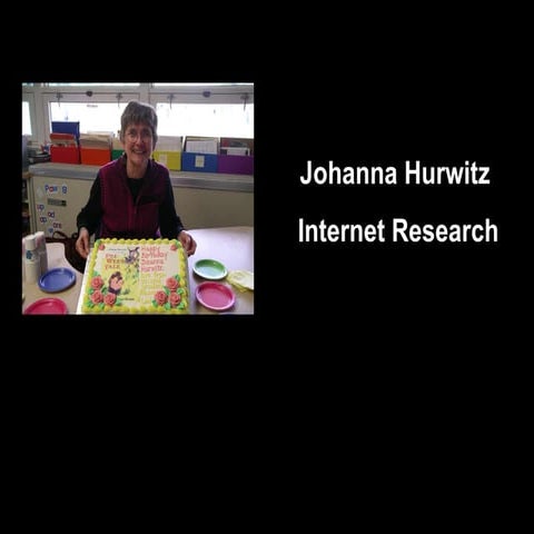 Johanna Hurwitz | PPT | Books and Literature
