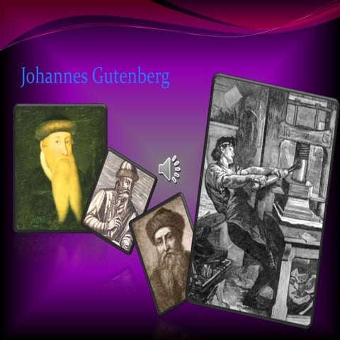 Johannes gutenberg # 3 | PPTX
