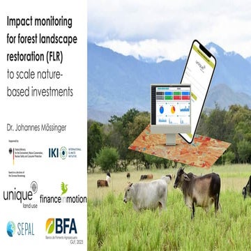 Impact monitoring for forests landscape restoration (FLR) | PDF