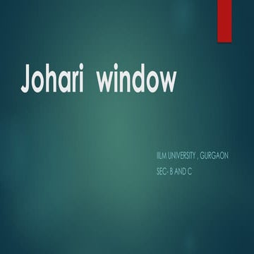 Johari window organisational behaviour -.pptx