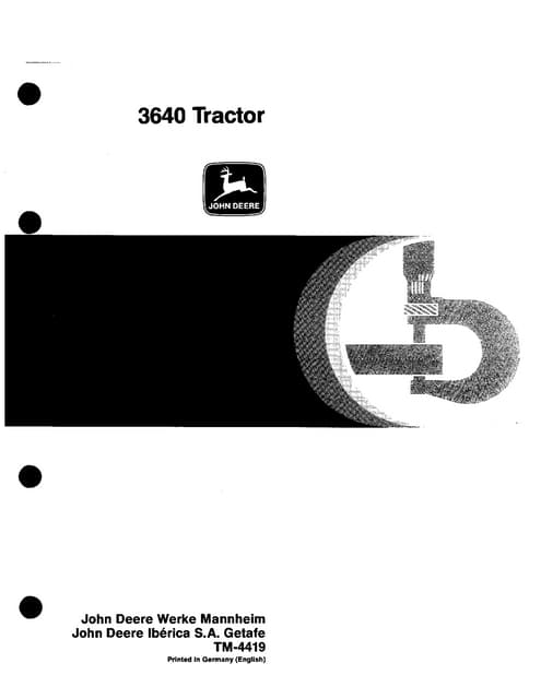 John Deere JS20 Manual | PDF