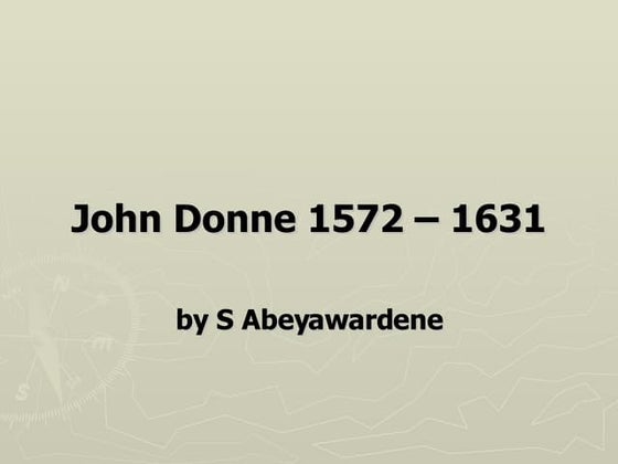 01 john donne | PPT