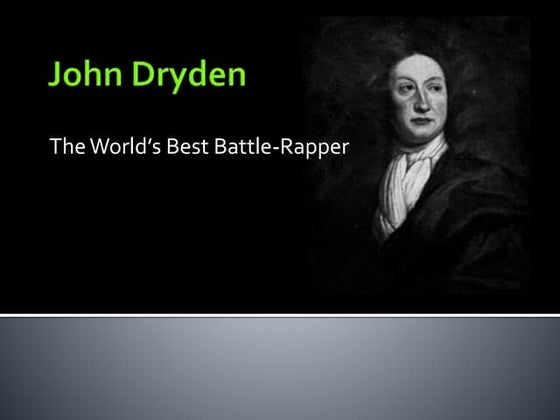 John dryden | PPT