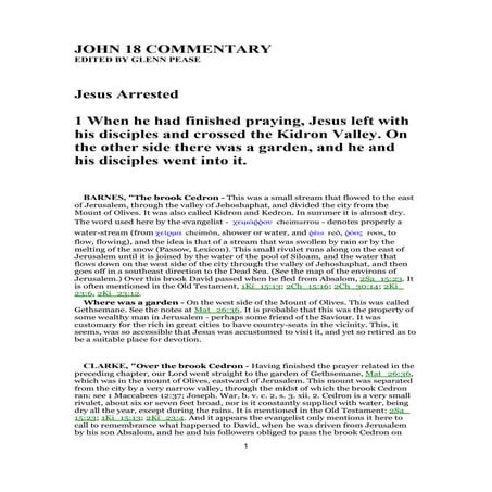 John 18 commentary | PDF