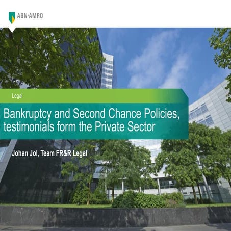 Bankruptcy and Second Chance Policies, testimonials form the Private ...