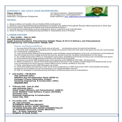 Johnas(resume) | DOCX