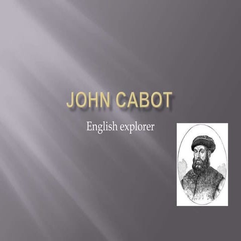 John cabot | PPTX