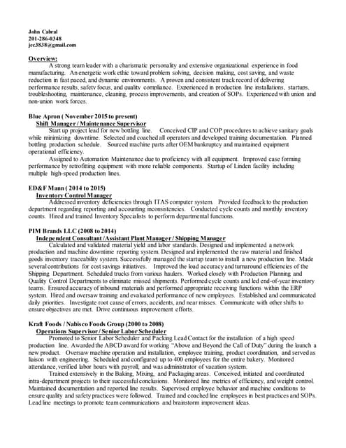 Wilson, Michael A. - Resume | DOC