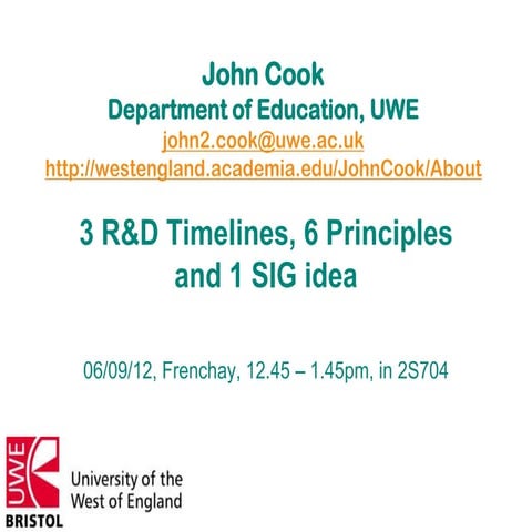John cook uwe sept 2012 | PPT