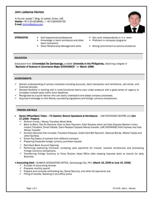 MPManzon Resume(rev) (2) | DOC | Business Accounting & Finance | Business