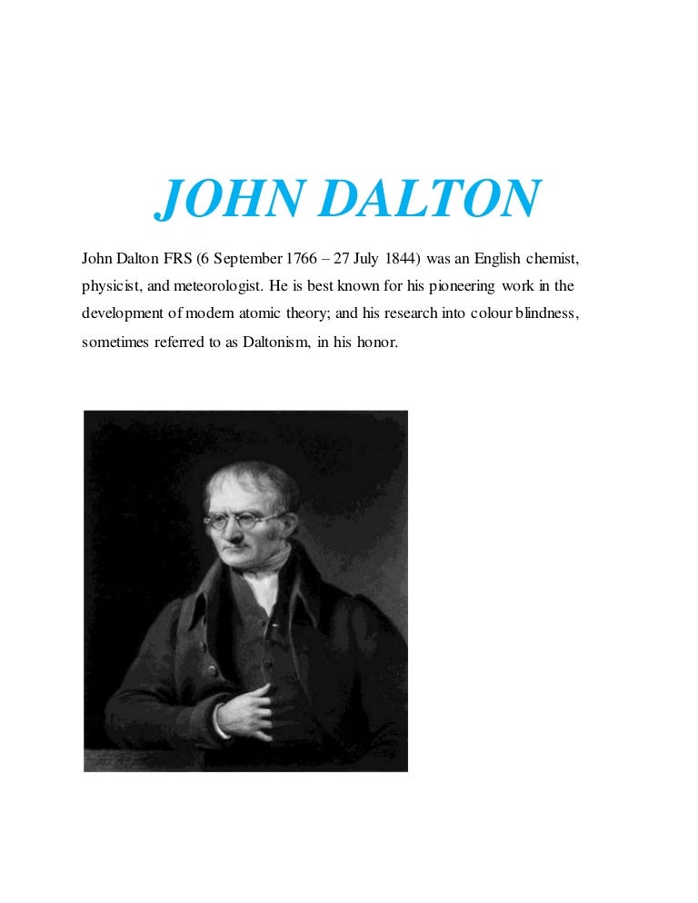 John Dalton Biography