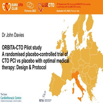 John Davies: Update on the ORBITA - CTO trial | PDF