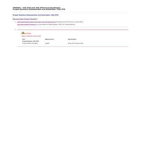 John deere 27 czts compact excavator service repair manual (tm2053) | PDF