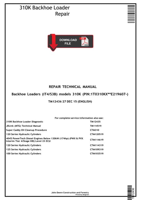 John Deere 2025R Tractor Service Repair Manual.pdf