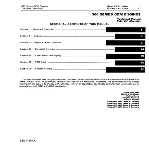 John Deere 4-239D OEM Engine Service Repair Manual.pdf