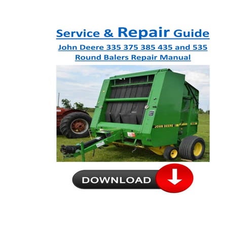 John Deere 435 535 Service Repair Manual | PDF