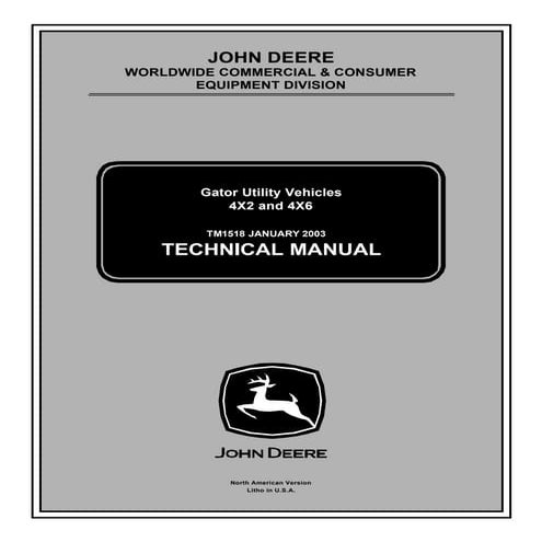 John deere xuv 825i gator utility vehicle service repair manual ...